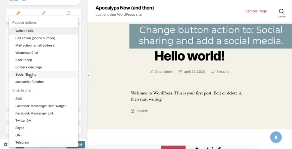 How to make a social sharing button - Buttonizer