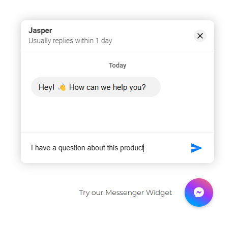 Messenger Widget - Buttonizer