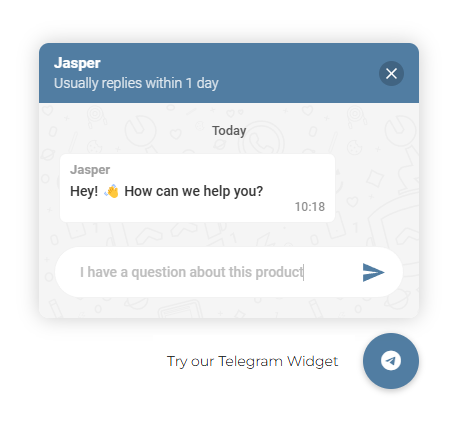 Telegram Widget - Buttonizer